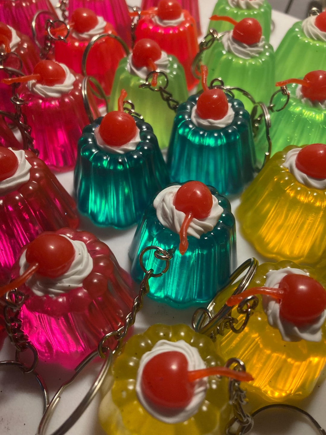 Mellow Jello Cherry Dollop Keychain Decoden Fake Cake - Etsy