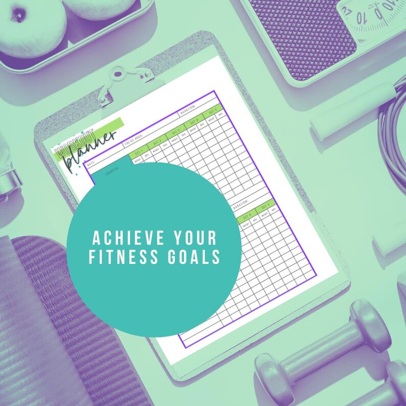 Blank Printable Workout Planner | Plan & Track Your Workouts - Etsy ...
