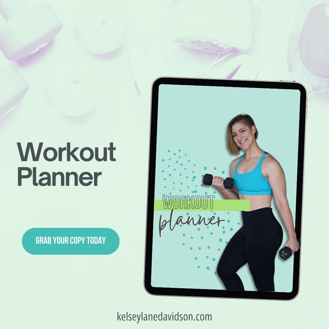 Blank Printable Workout Planner | Plan & Track Your Workouts - Etsy