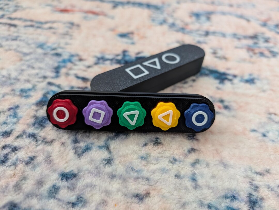 3D Printed Korean Gonggi (공기놀이) Game Set - 5 Weighted Stones With ...