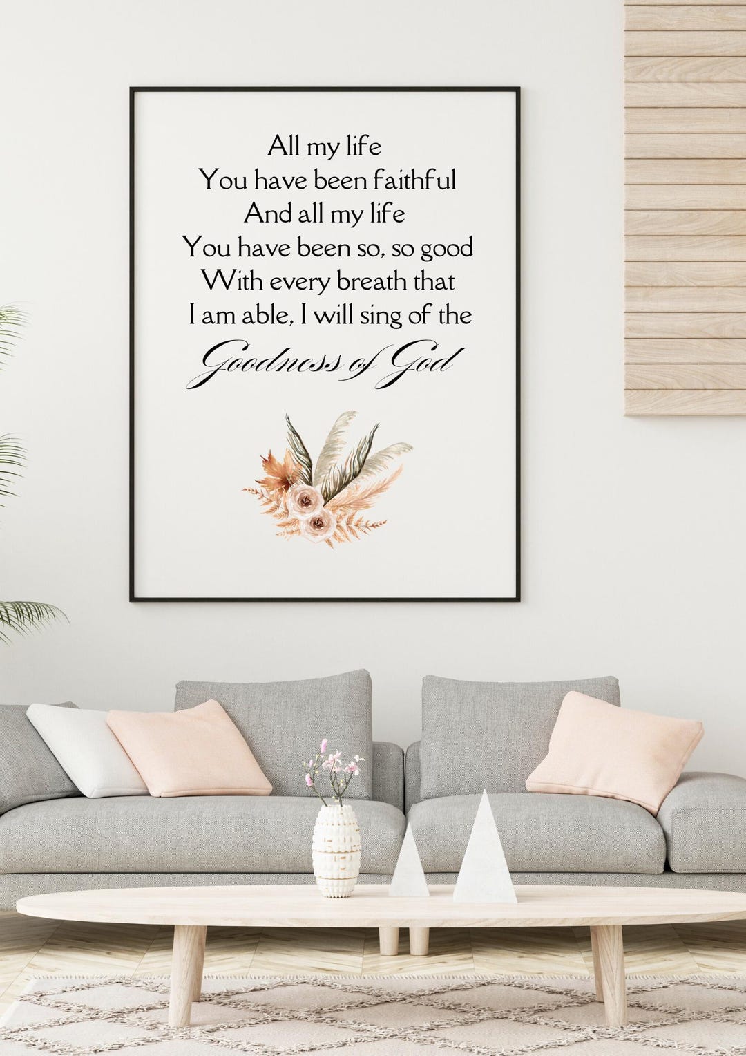 The Goodness of God Printable Wall Art Minimalist Christian Home Decor ...