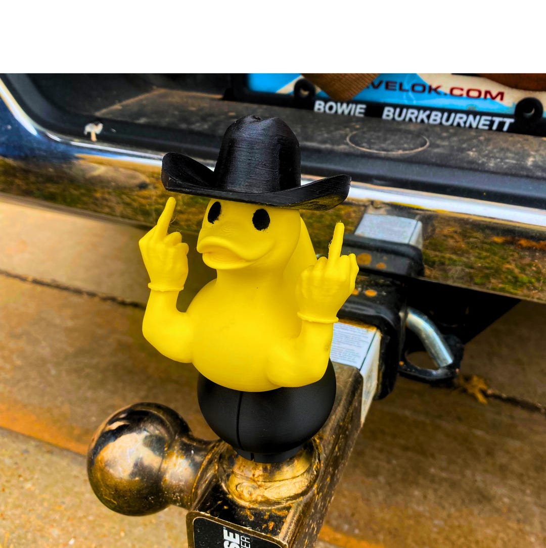 Duck off 2" Hitch Ducky Attachment - Middle Finger Duck, Customizable ...