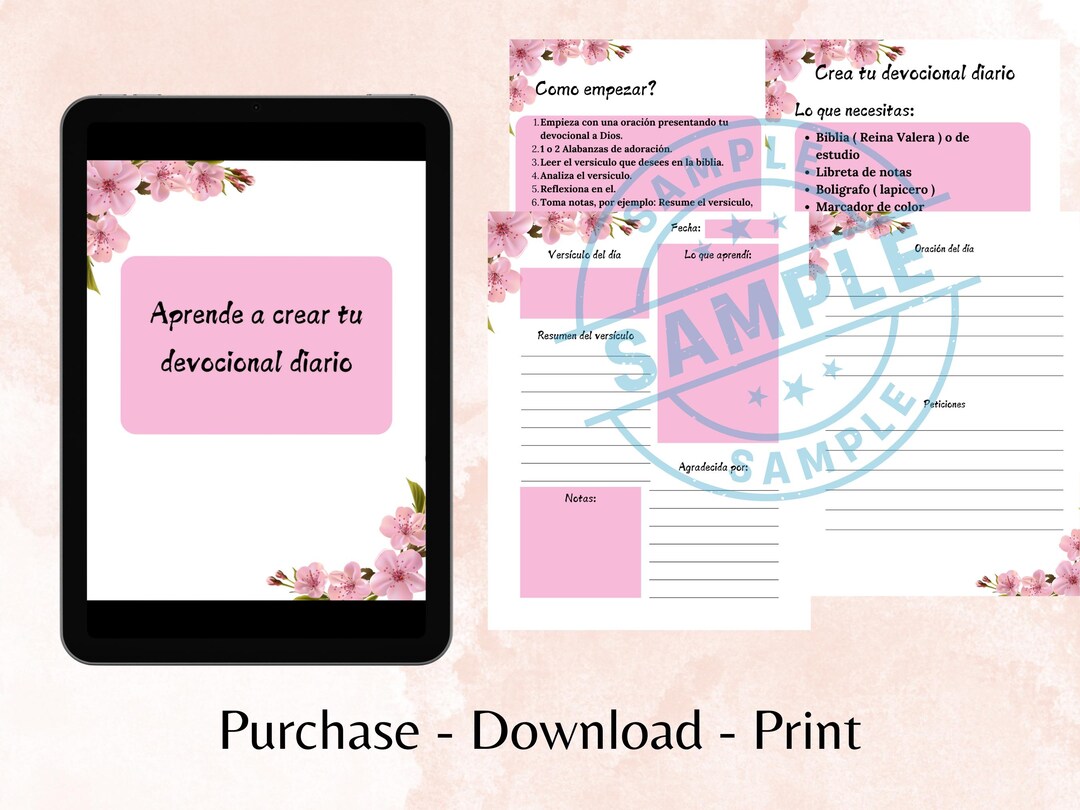 Aprende a Crear Tu Devocional Diario Para La Mujer, Devocional Diario ...