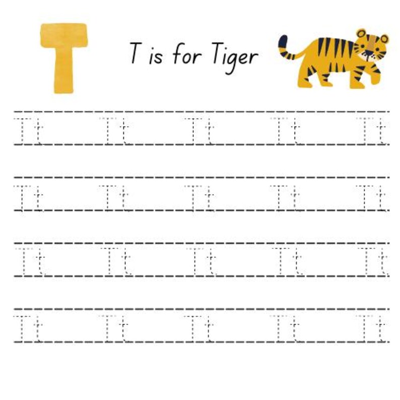 ABC Alphabet Tracing Sheet Childrens Handwriting and Phonic Practice ...