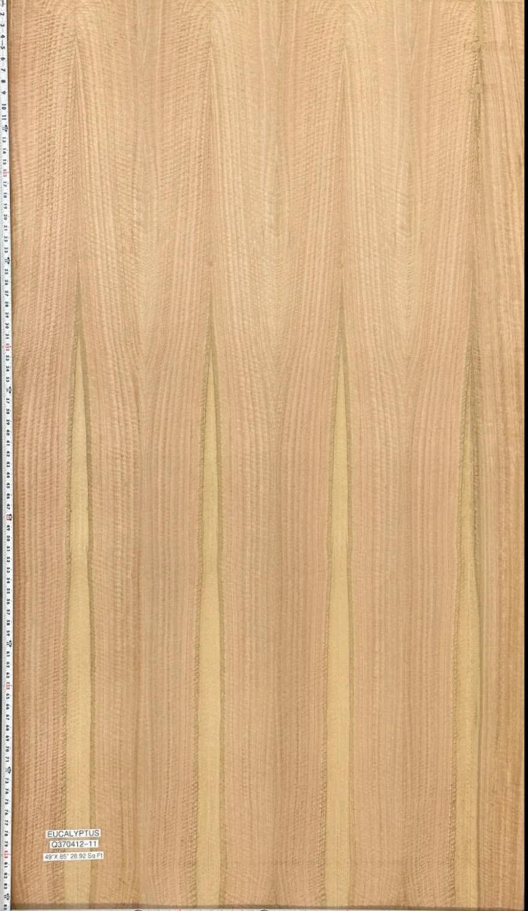 Eucalyptus Fiddleback Figure 8 Tile Book Matched Figured Face Sheet 49 ...