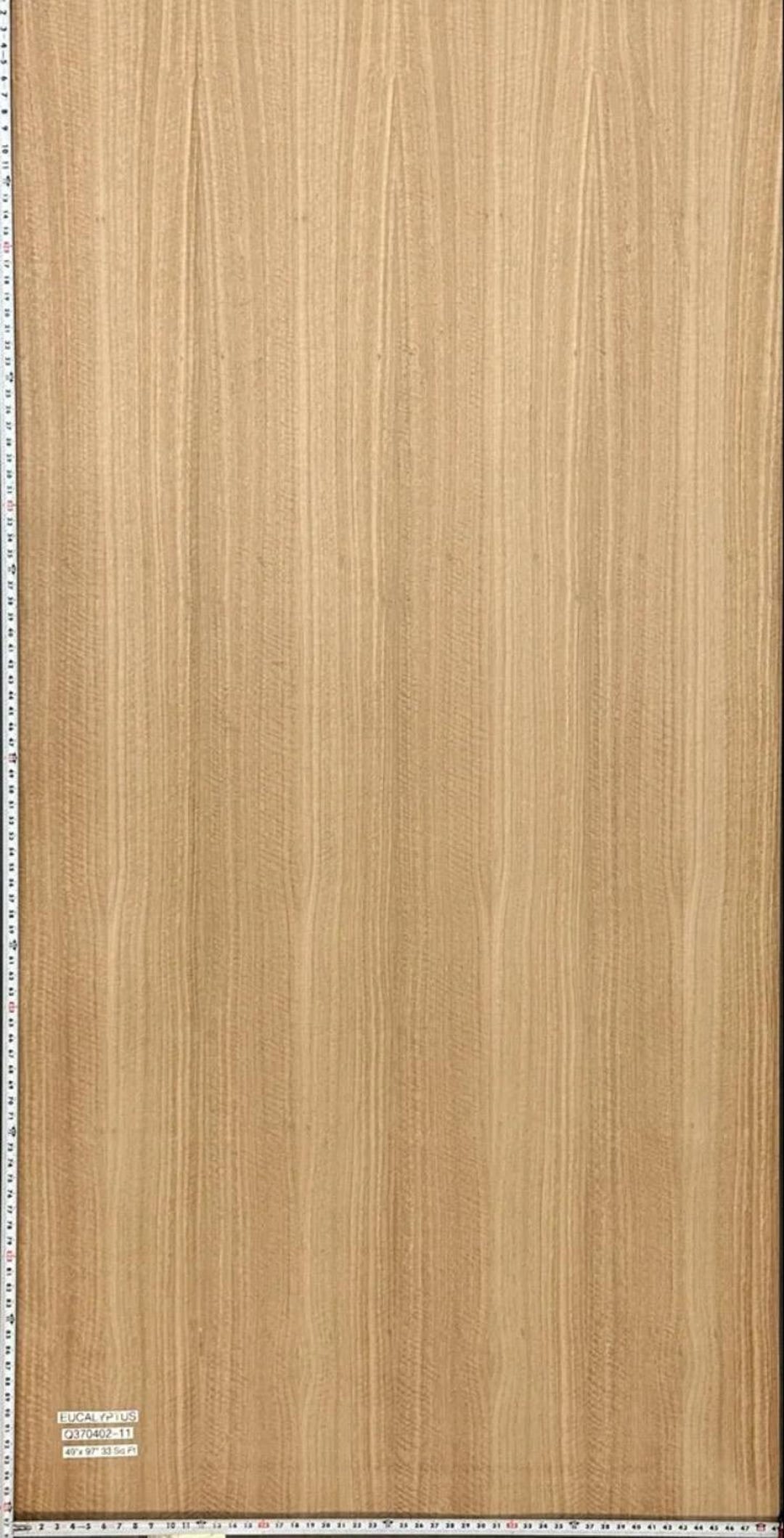 Eucalyptus Fiddleback Figure 8 Tile Book Matched Face Sheet 49” X 97 ...