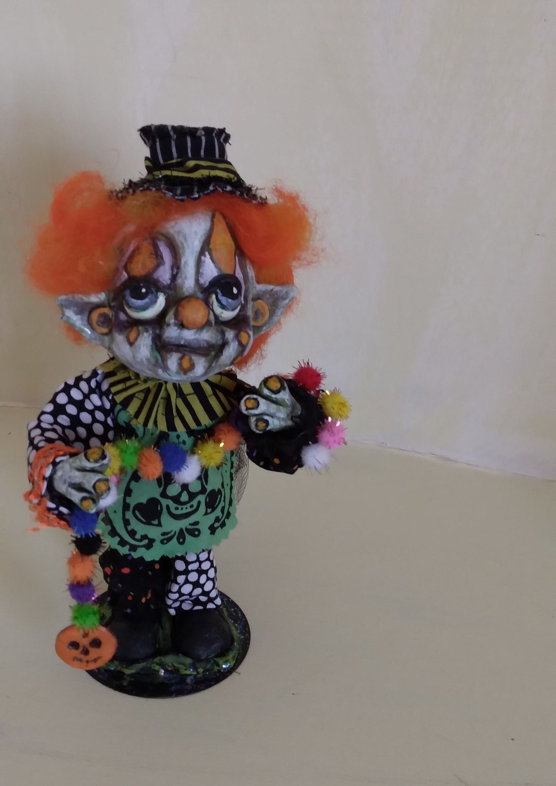 Halloween Clown Art Doll Moody Moo the 5th OOAK Handmade Clown Doll - Etsy