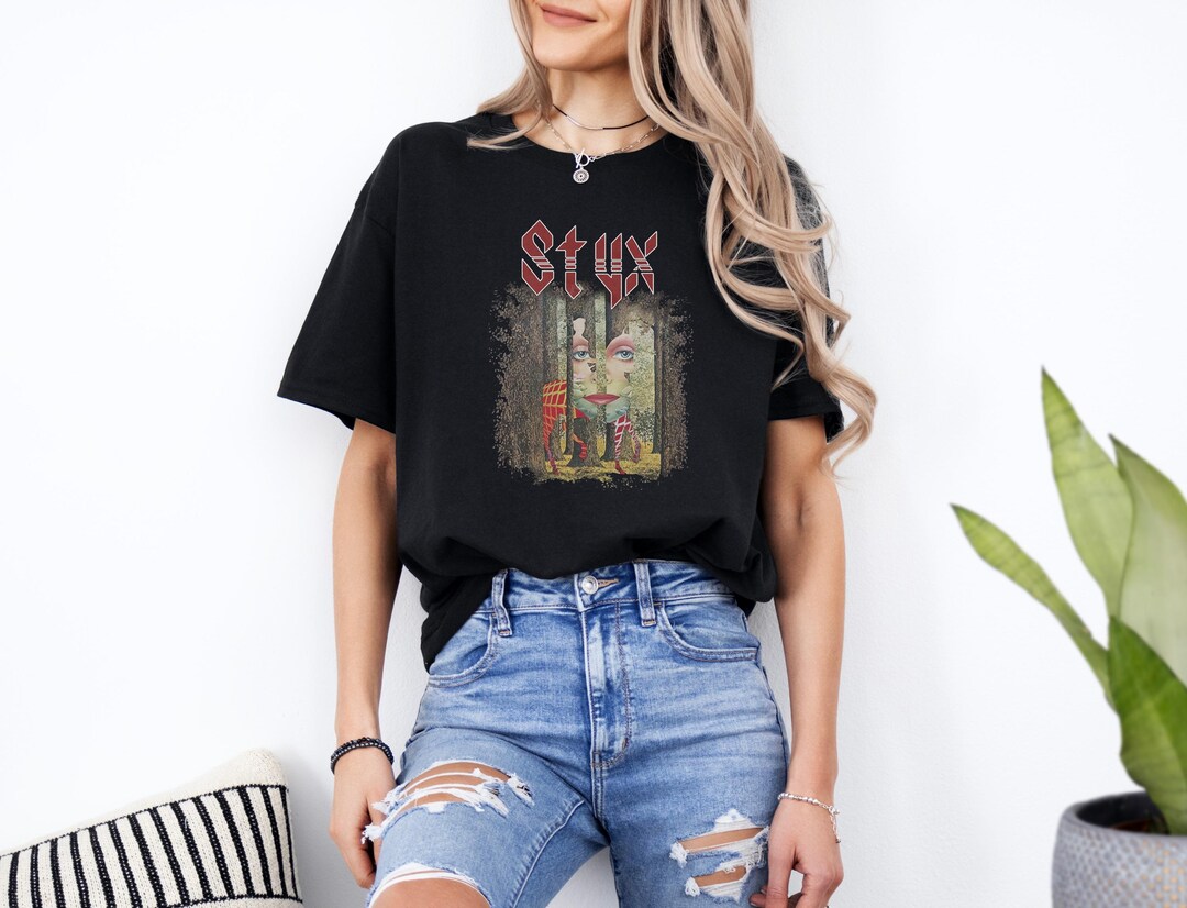 Styx the Grand Illusion Black Adult Tshirt, Music Band Shirt, Music ...