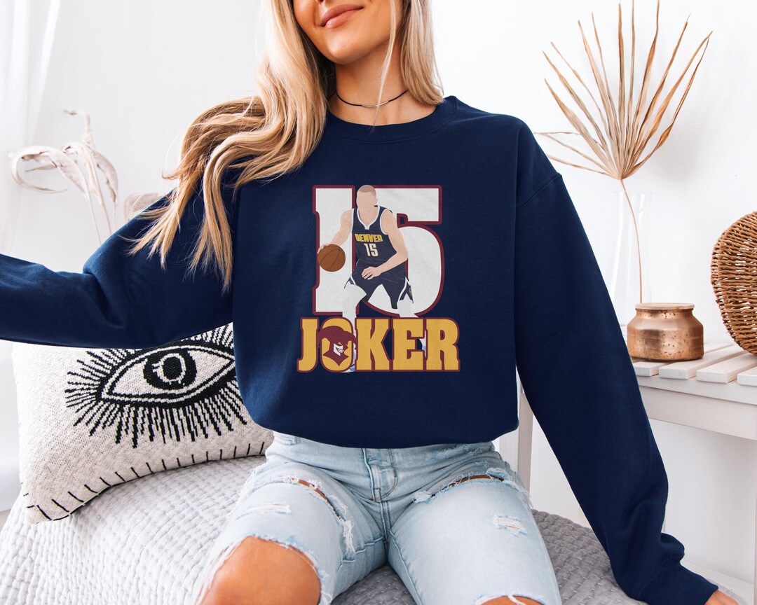 Vintage Jokic 'joker' Shirt, Jokic Denver Graphic Sweatshirt, Custom ...