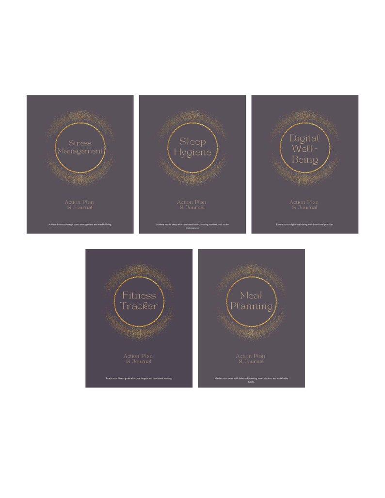 Ultimate Self-care and Wellness Bundle Holistic Action Plans & Journals ...