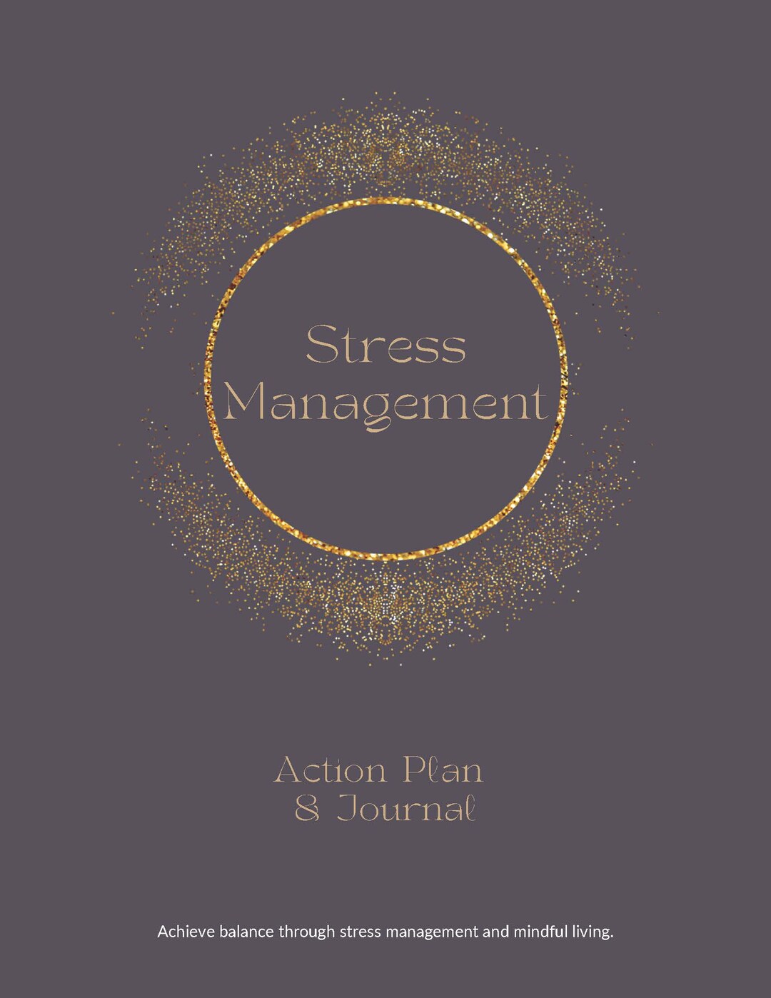 Stress Management Action Plan & Journal Reduce Overwhelm and Build ...