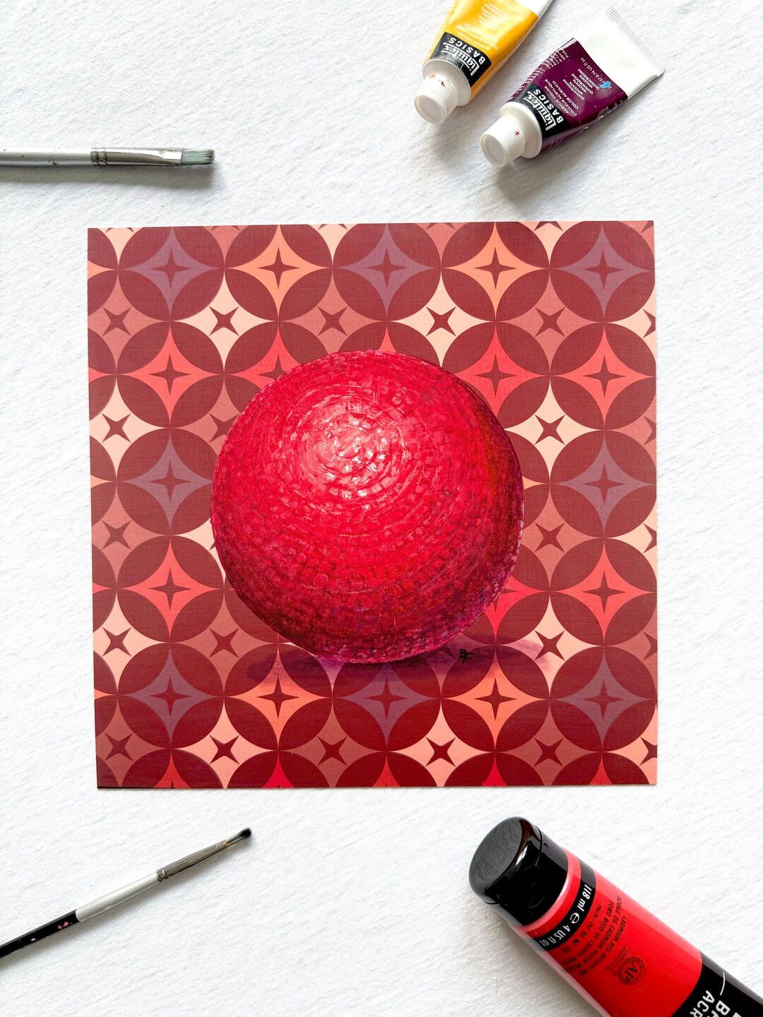 Red Dodgeball Pop Art Print • 90s Playground Nostalgia, Retro Four ...