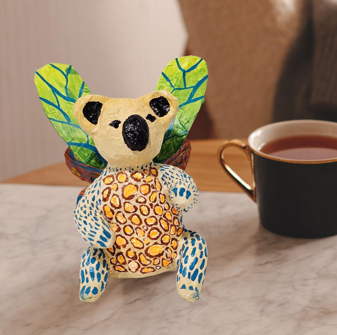 Colourful Koala Sculpture – Handmade Paper Mache Alebrije – Mexican ...