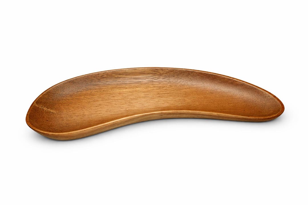Vintage Monkey Pod Wood Dish | Hand Carved Acacia Trinket Tray ...