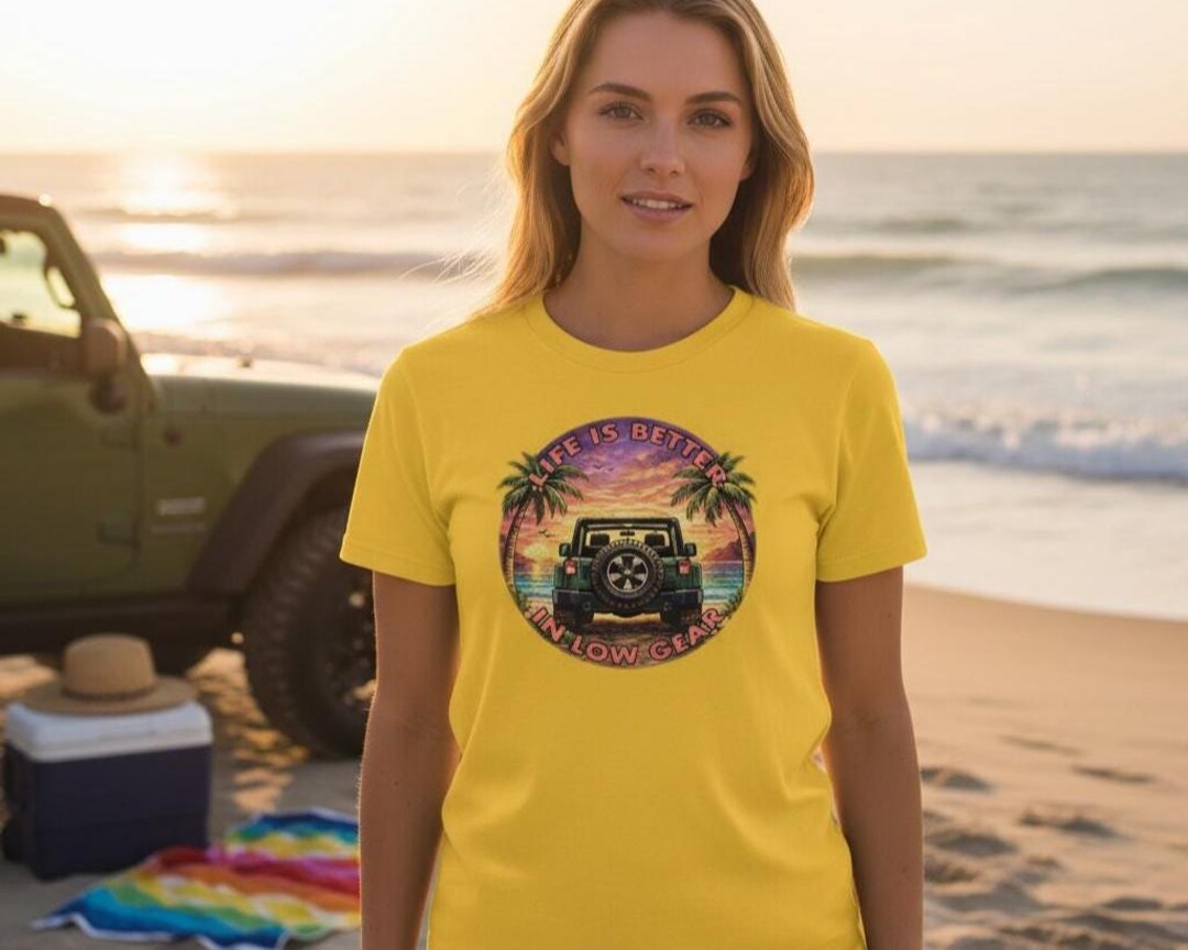 Offroad Beach Tee Shirt - off Road T Shirt Gift - 4X4 Distressed Design ...