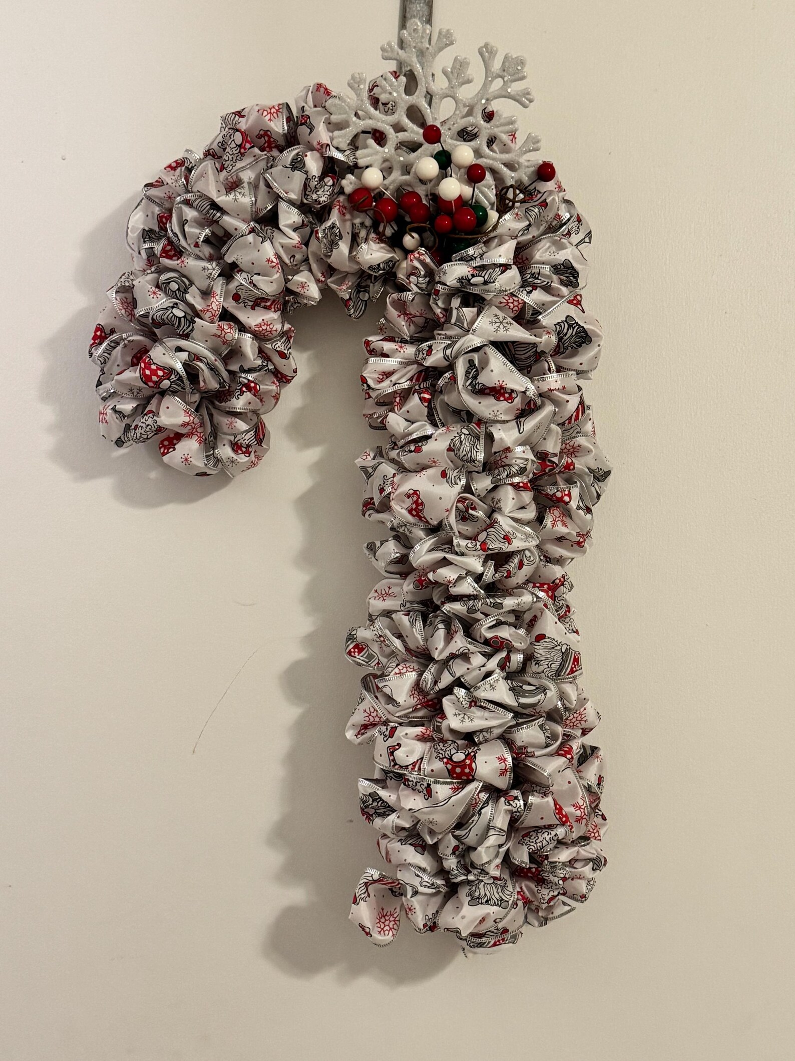 Christmas, Candy Cane, Wire Frame, Gnome Ribbon - Etsy