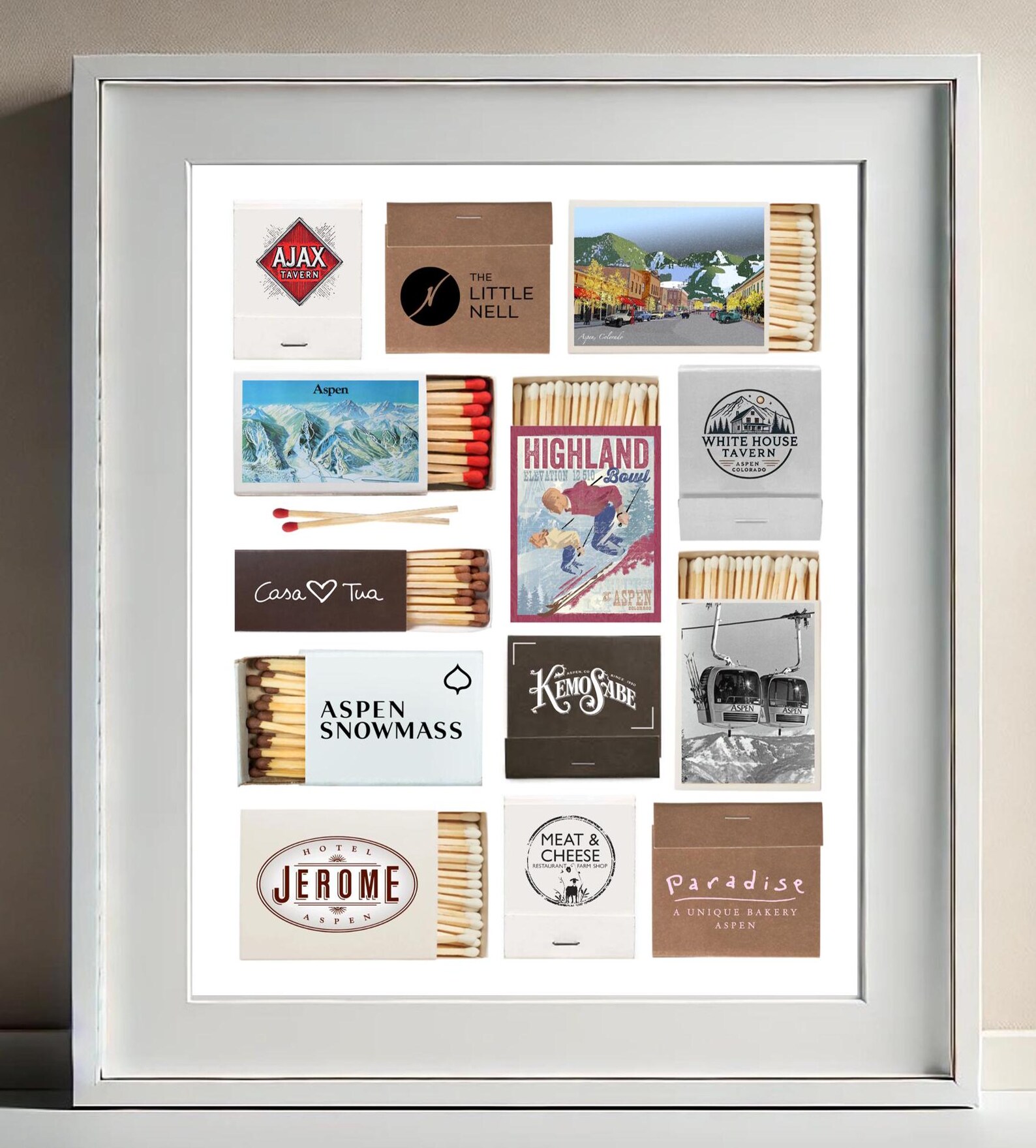 Aspen Matchbook Collage - Etsy