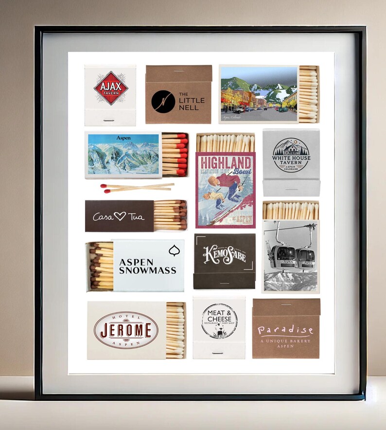 Aspen Matchbook Collage - Etsy