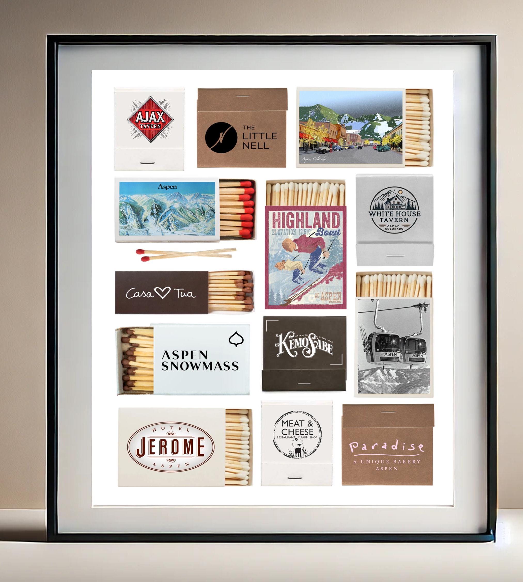 Aspen Matchbook Collage - Etsy