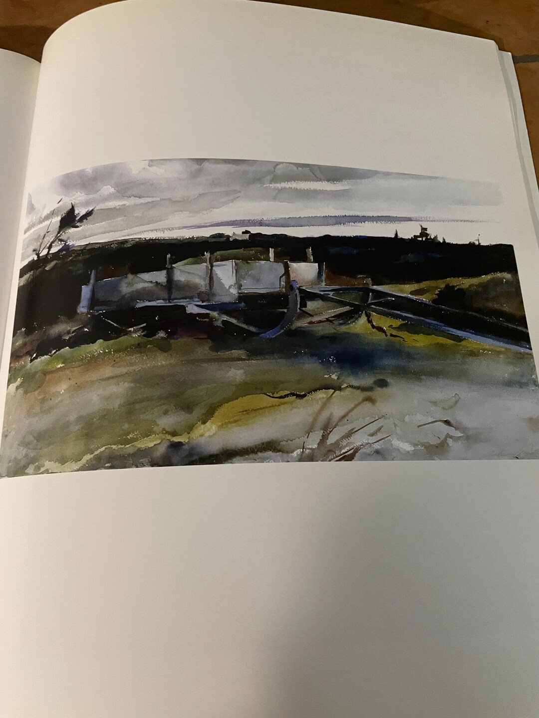 Andrew Wyeth, the Bobsled. Published Lithograph | Abandoned in a Field ...
