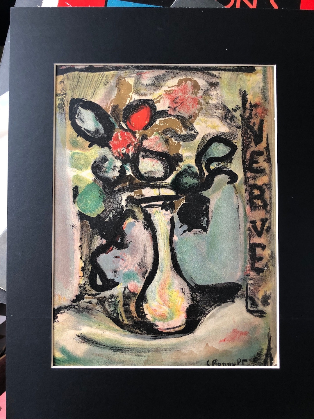 Georges Rouault, Vase of Flowers Original Verve Heliogravure 1939 ...