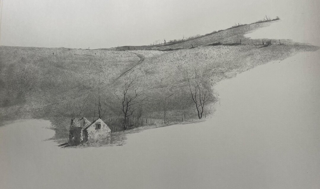 Andrew Wyeth, Archie's Corner| Published Lithograph Print Mid 20th ...