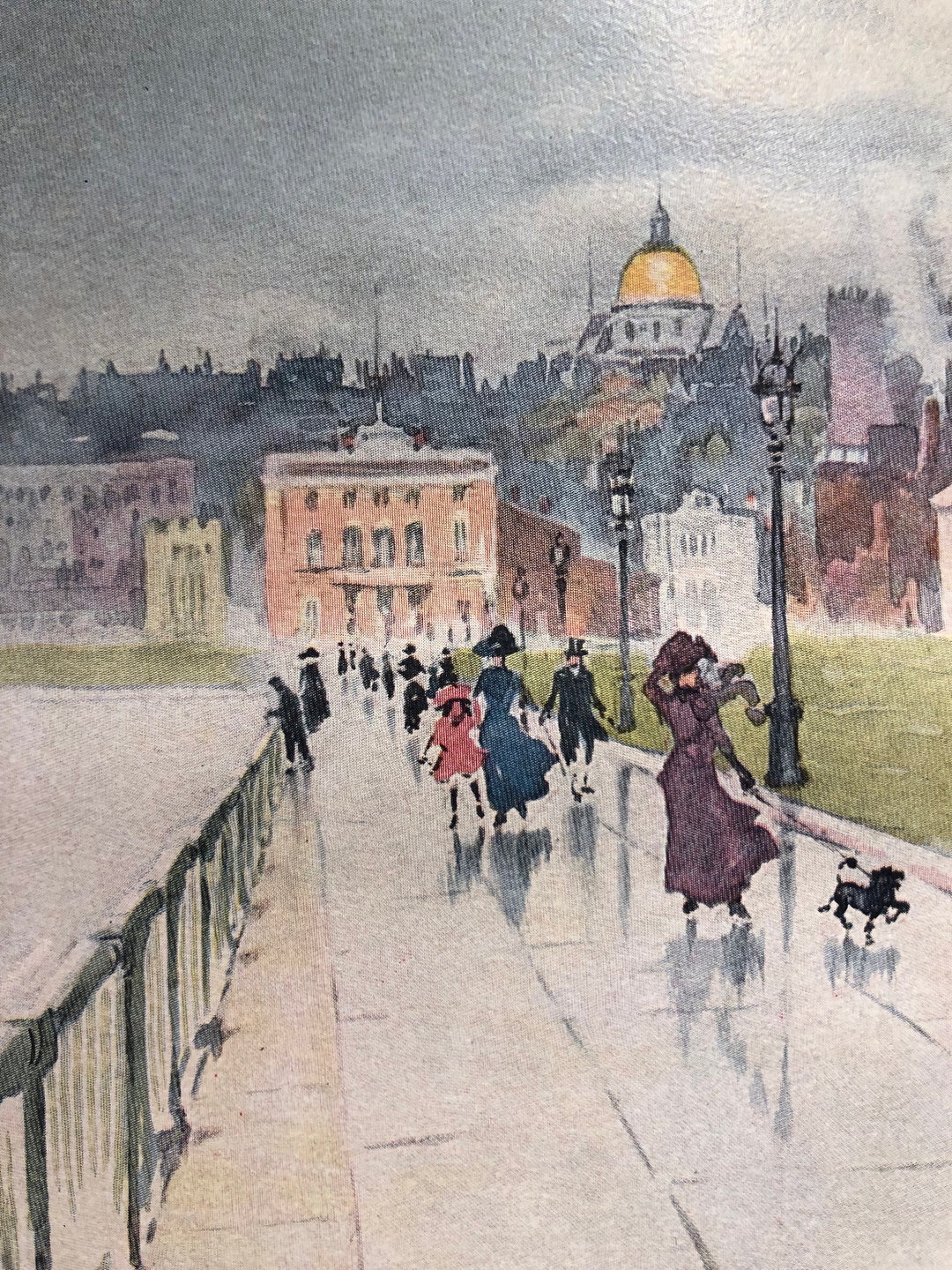 Lester Hornby Boston Charles River Esplanade Shady Park Framed Original ...