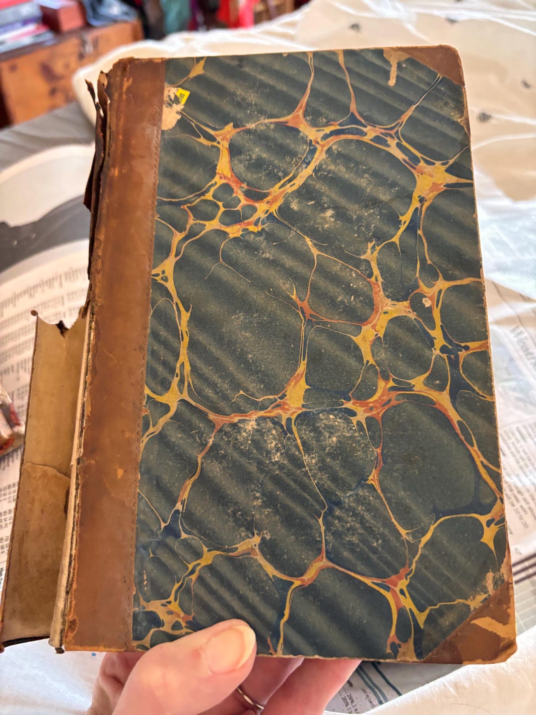 1841 Bentley's Miscellany Vol IX London | Leather Bound, Marbled Boards ...