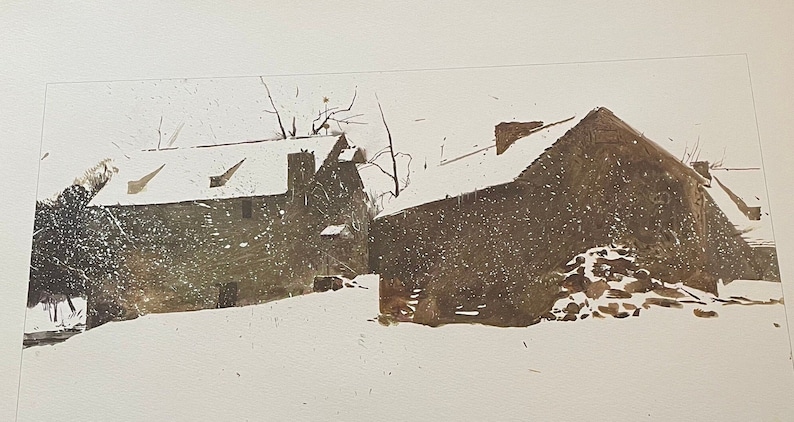 Andrew Wyeth, Brinton's Mill | Published Lithograph Print Mid 20th ...