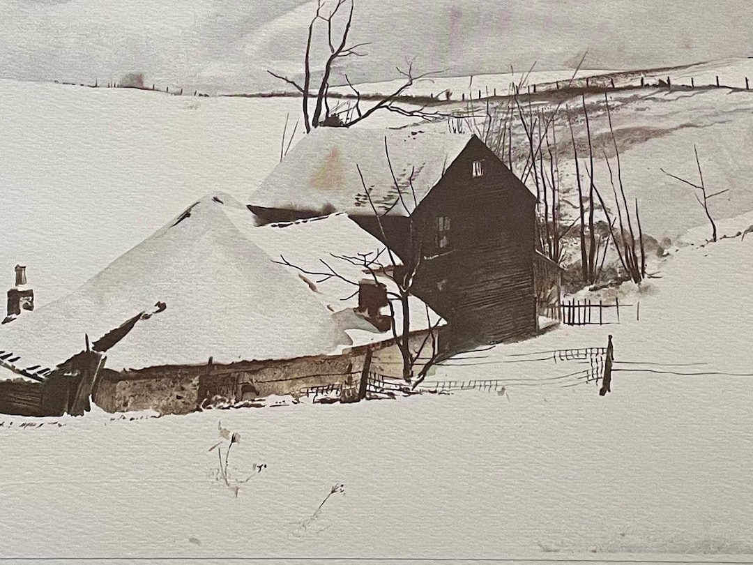 Andrew Wyeth, the Corner. Published Lithograph Print Mid 20th Century ...