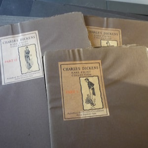 Charles Dickens Print Collection 1900 Rare 75 Portrait Photos of ...