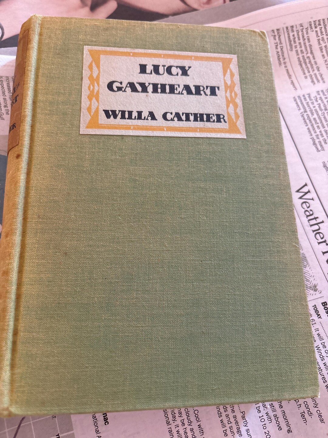 Willa Cather Lucy Gayheart 1935 Pre Production Printing First Edition Knopf Rare Edition ...