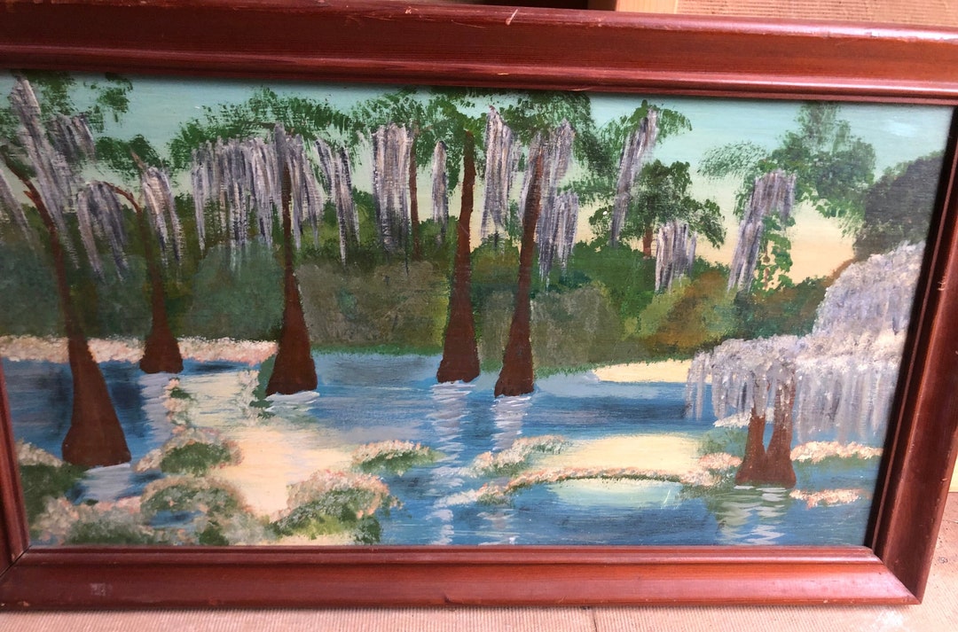 Florida Highwaymen Original Oil Painting | Framed Landscape Art | Paint ...