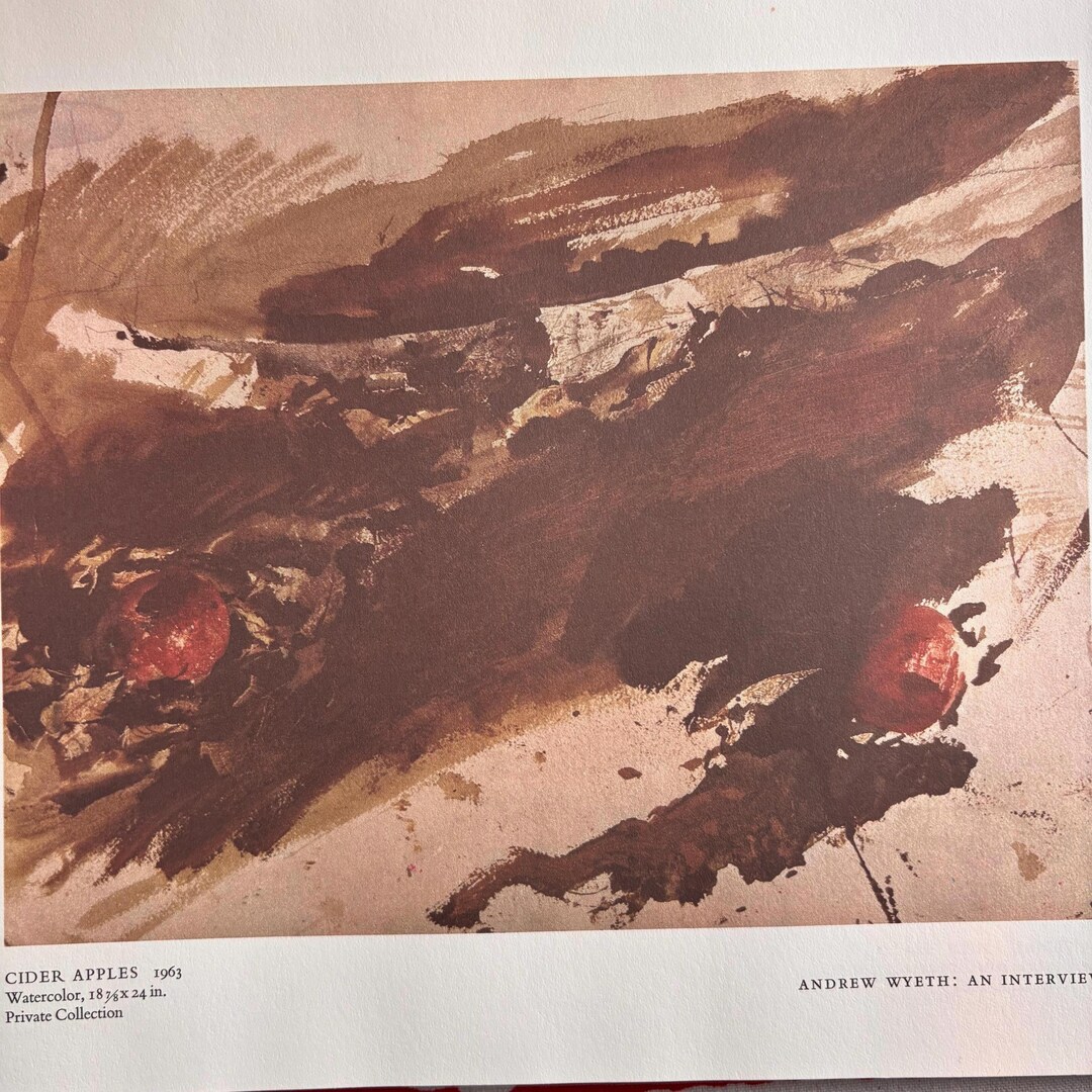 Andrew Wyeth, Cider Apples | Published Lithograph Print Mid 20th ...