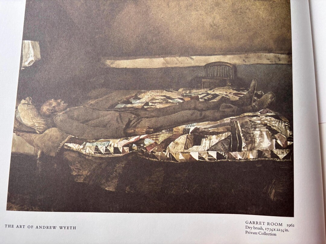 Andrew Wyeth, Garrett Room | Published Lithograph Print Mid 20th ...