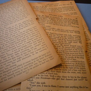 Antique Pages From 1880 to 1930 Aged Paper - Bundles of Old Book Pages ...