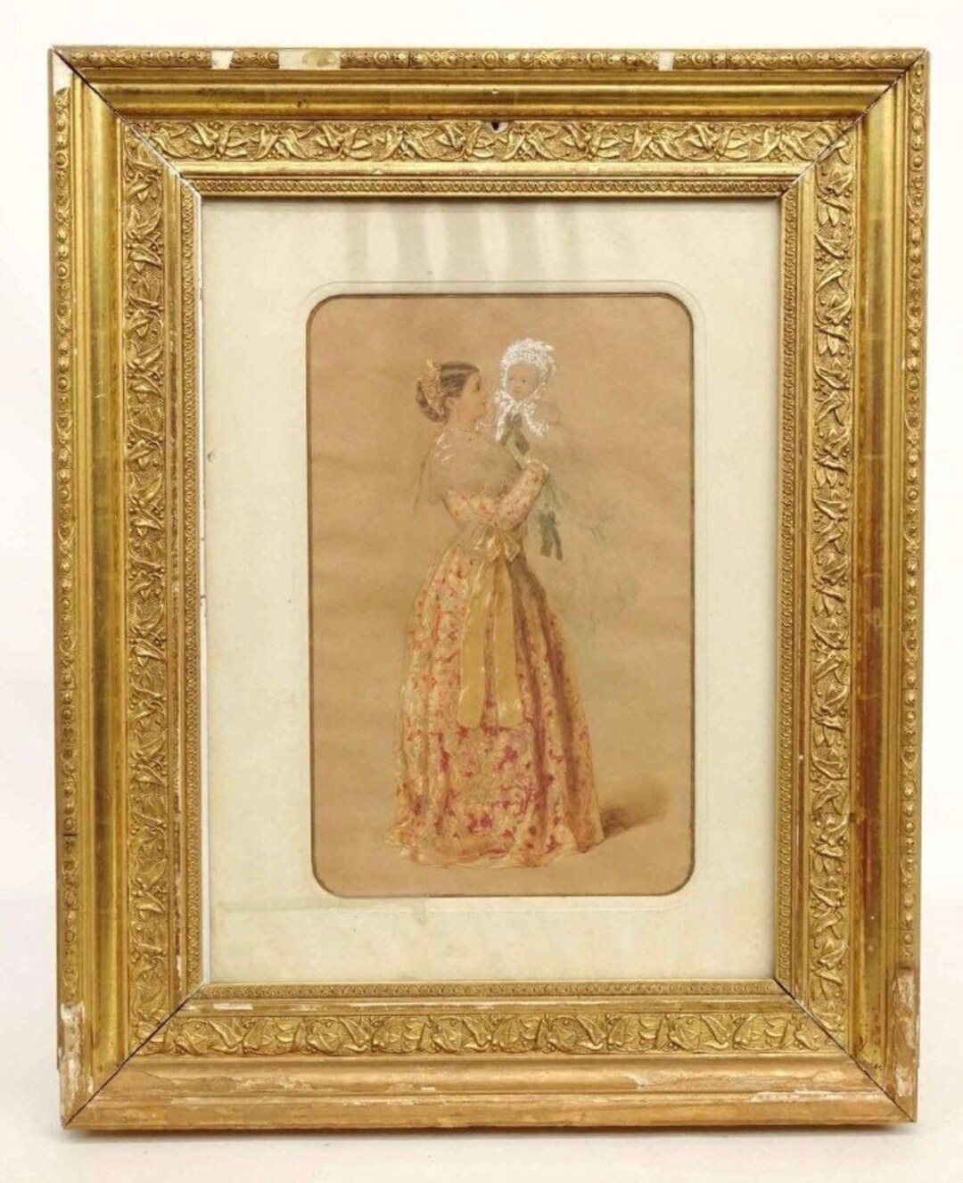 Antique Handmade Frame 1850 Gilt on Wood Rococo Baroque Made by A ...