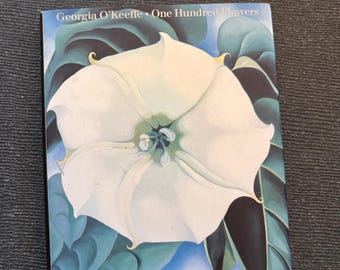 Georgia O'keeffe One Hundred Flowers Book 1987 First Edition Large ...