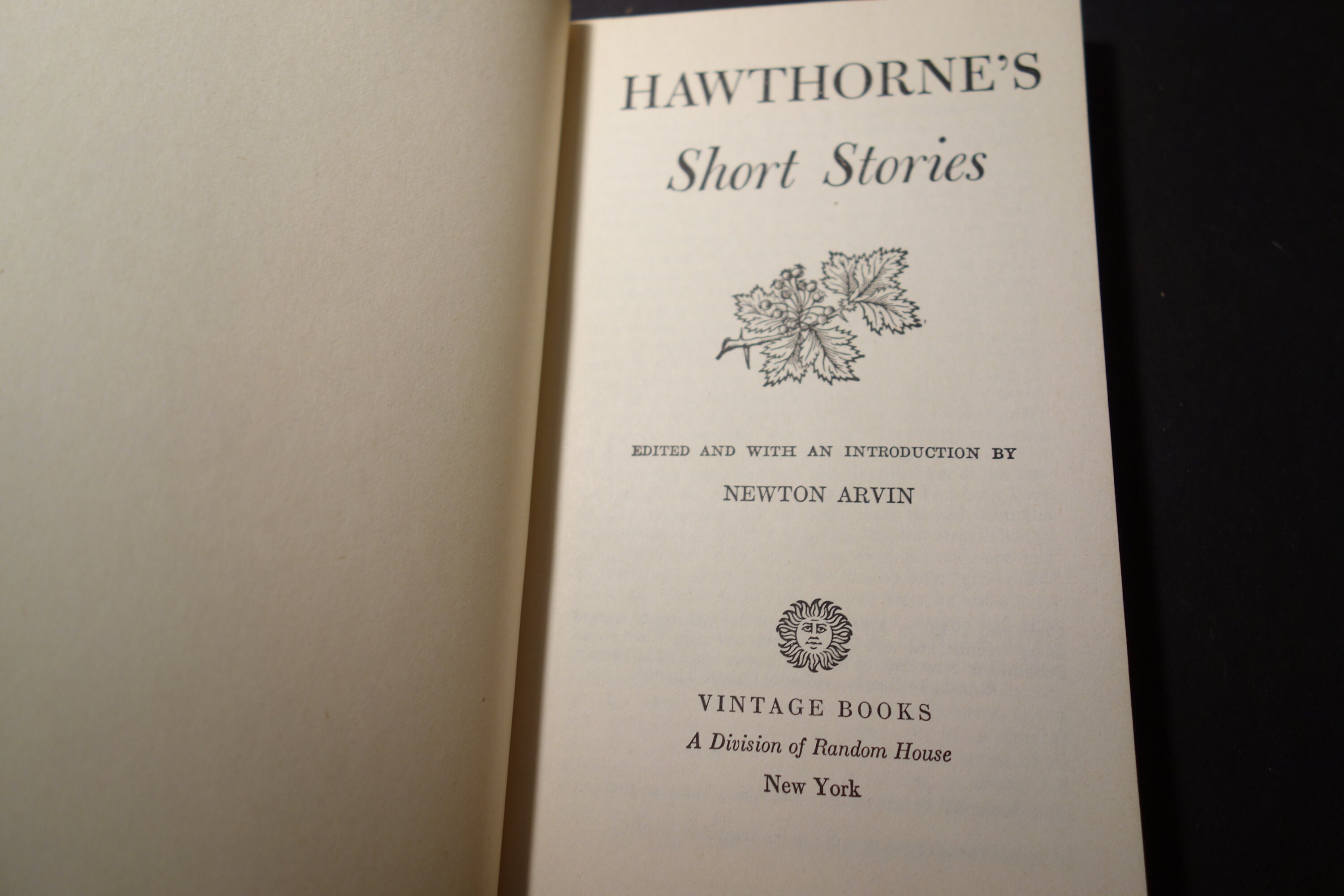 Hawthorne's Short Stories A Vintage Book Paperback Edition - Etsy