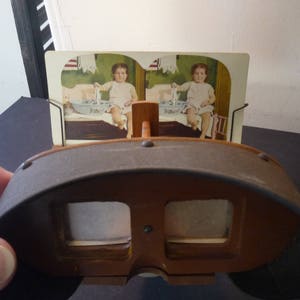 Antique Baby's Bath Stereopticon Stereoscope Color Slide - Etsy