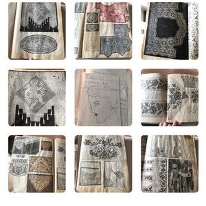 Scrapbook of Handwork Patterns 1950s Handmade Full of Original Pages ...