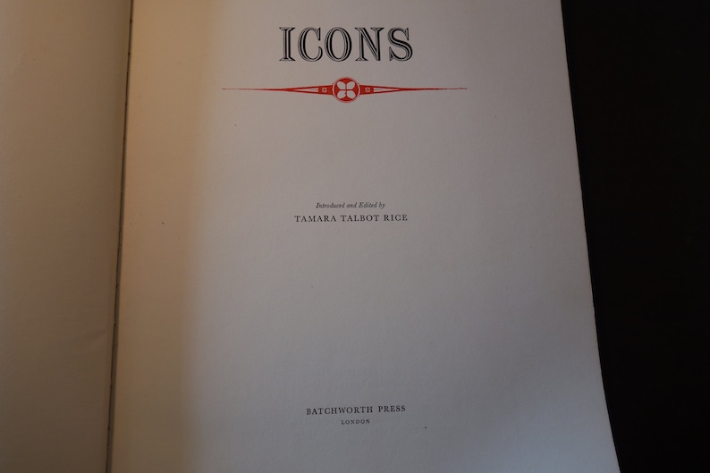 Icons by Tamara Talbot Rice Batchworth Press London 1960 First | Etsy
