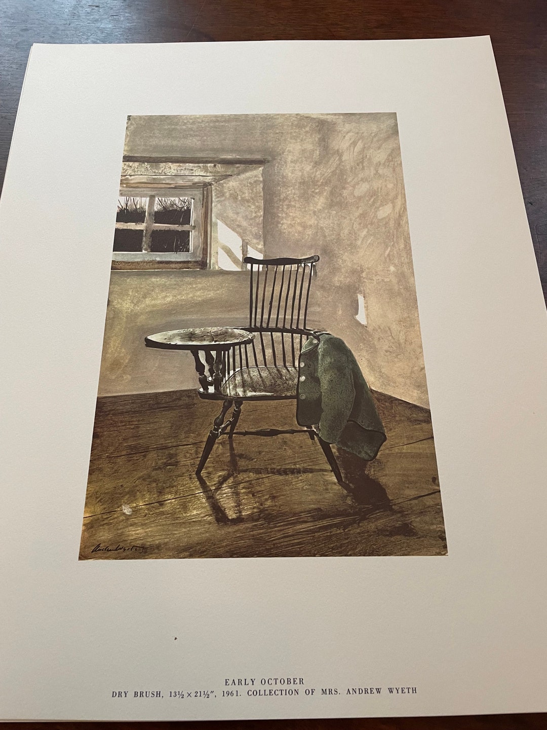 Andrew Wyeth, Early October | Published Lithograph Print | Mid Century ...