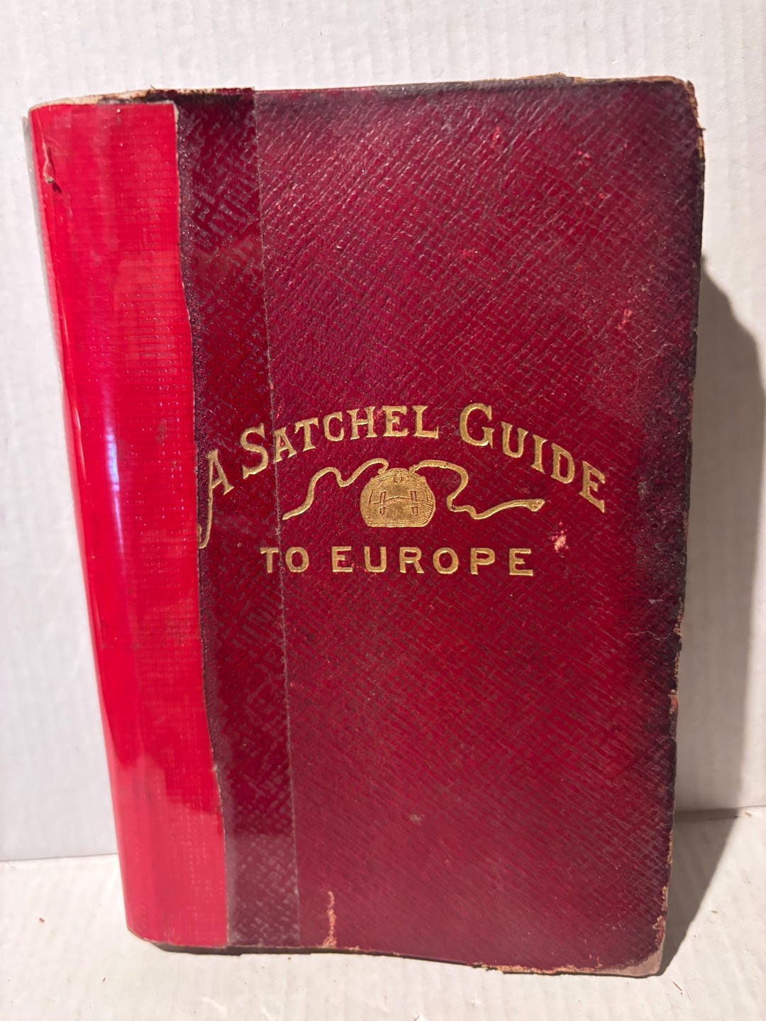 1912 Satchel Guide to Europe Soft Cover Itinerary Houghton Mifflin Rare ...