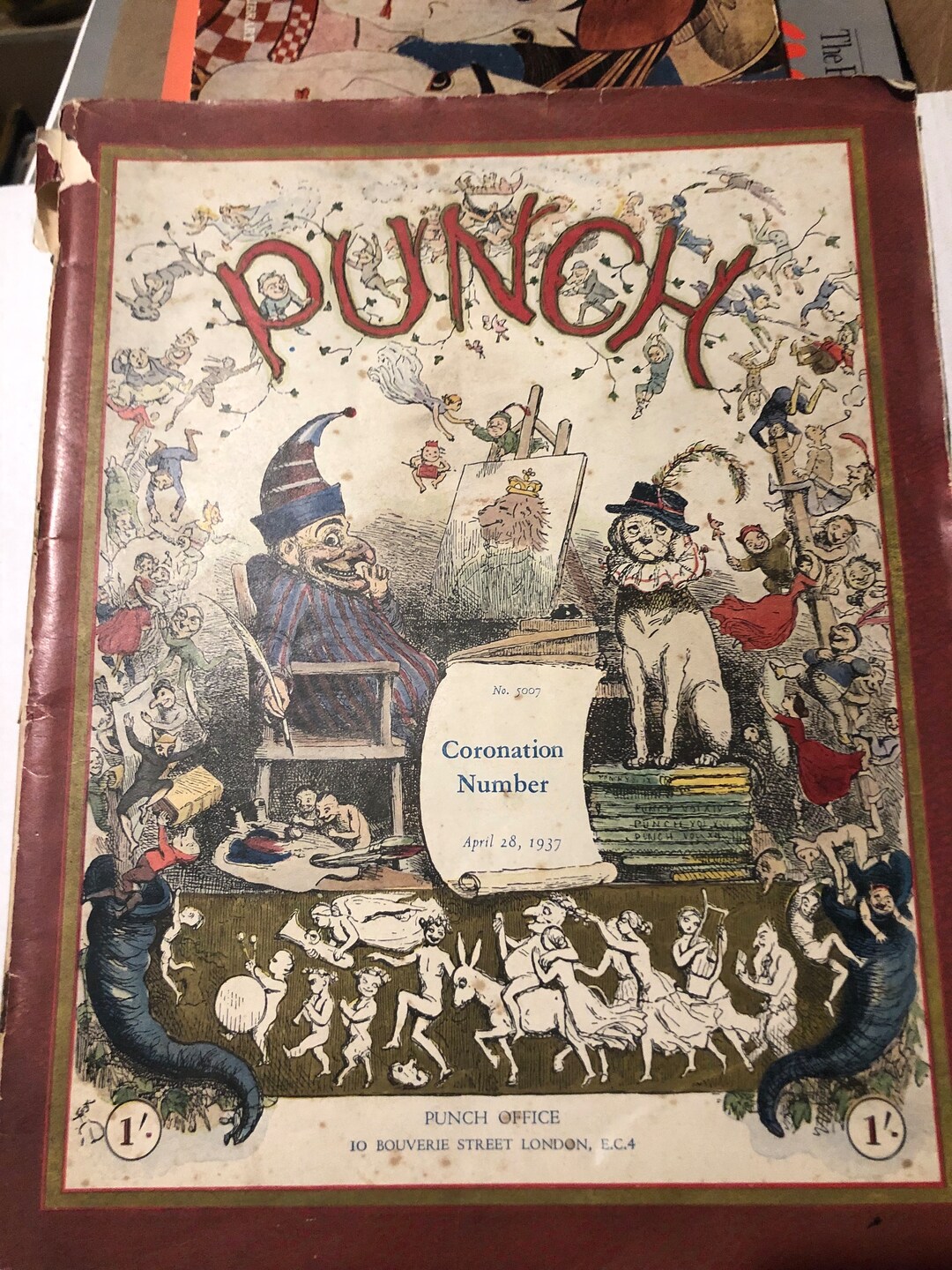 Punch Magazine Coronation Edition April 1937 King George English ...