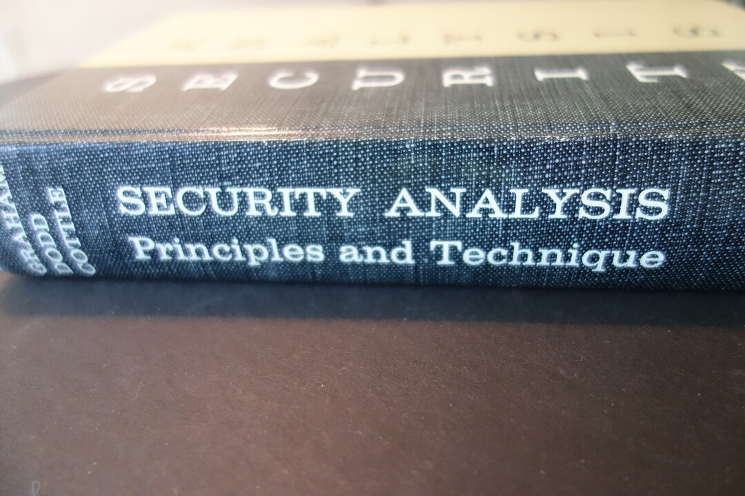 Security Analysis Graham and Dodd 1962 Edition Charts and Tables Gift ...