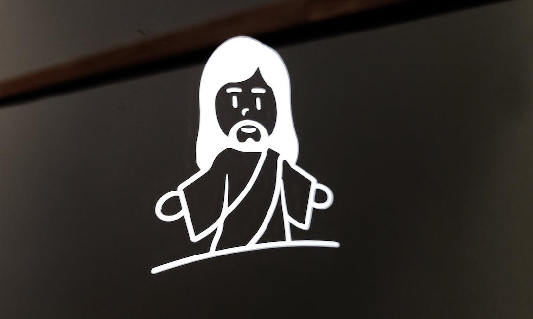 Stick Figure Jesus to Protect Your Stick Figure Family Car Window Decal ...