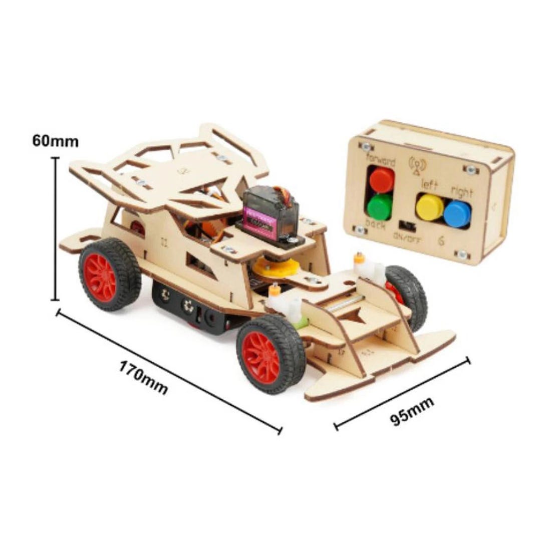 DIY Wooden 4x4 Remote Control Racing Car Kit Educational and Scientific ...