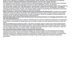 The Renaissance Worksheet Packet 29 Assignments - Etsy