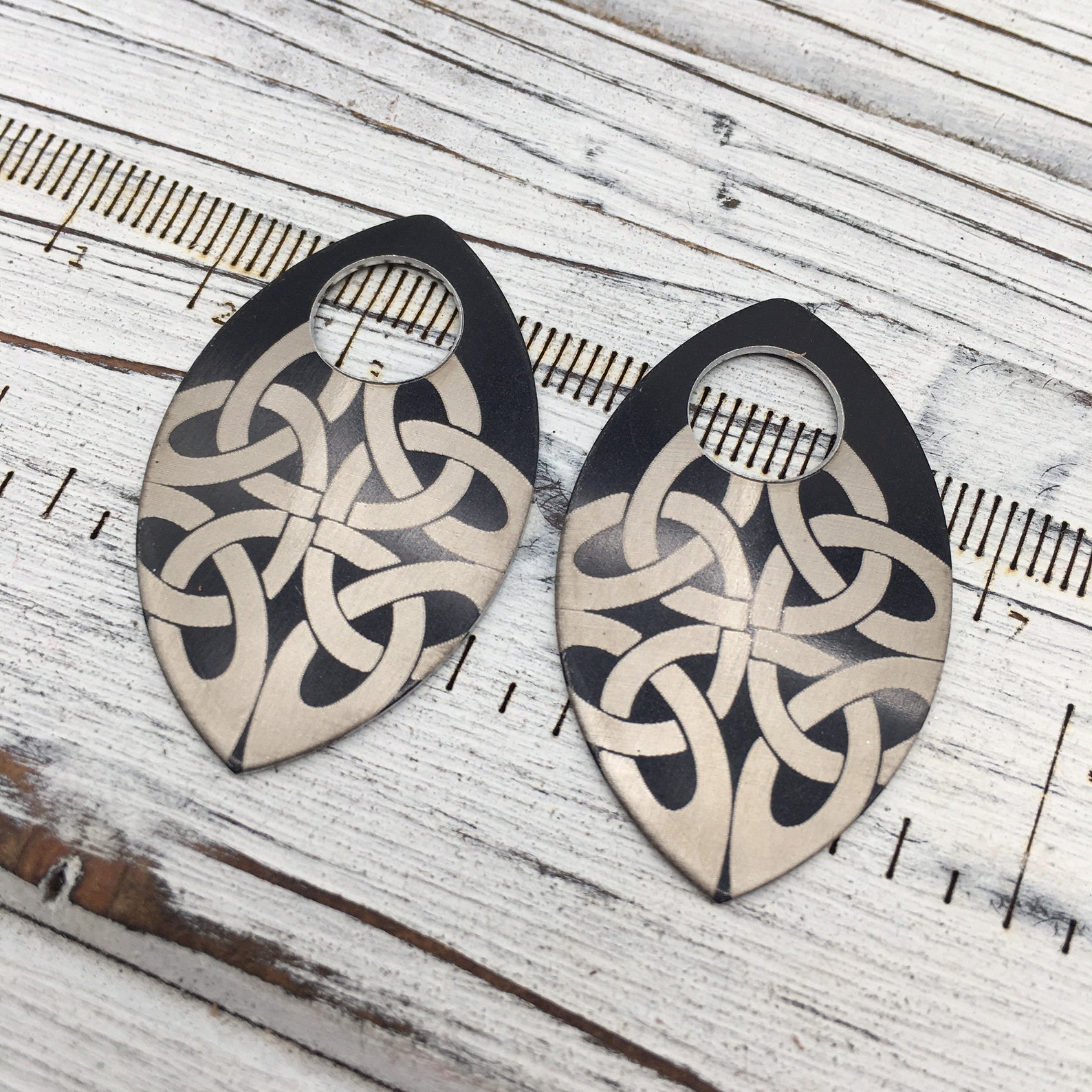 Laser Etched Celtic Knot Anodized Aluminum Large Scales - Etsy